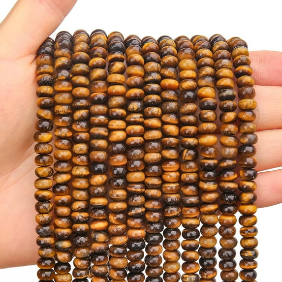 Bybiment BOXX 1 4 * 6mm Rondelle Beads, Disk Stone Beads Loose Spacer ...