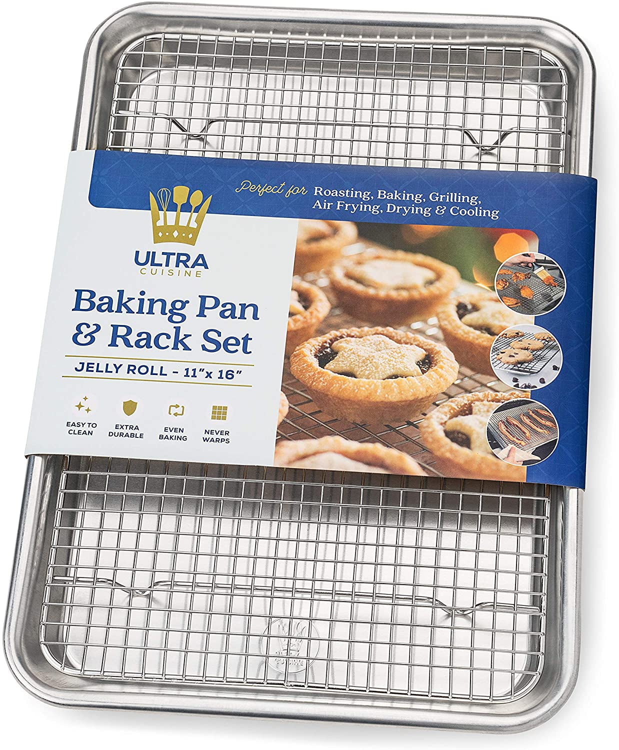 HYKE Ba Sheet And Cooling Rack Set - Jelly Roll Ba Pan - Durable ...