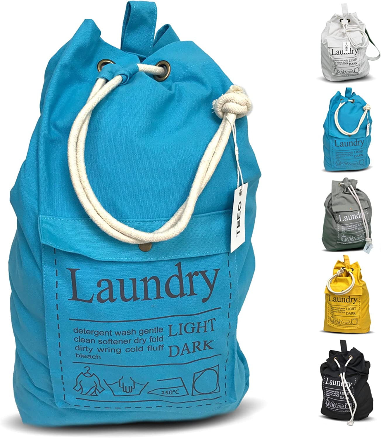 HYKE - Backpack Laundry Bag - College Dorm Essentials - Travel Laundry ...