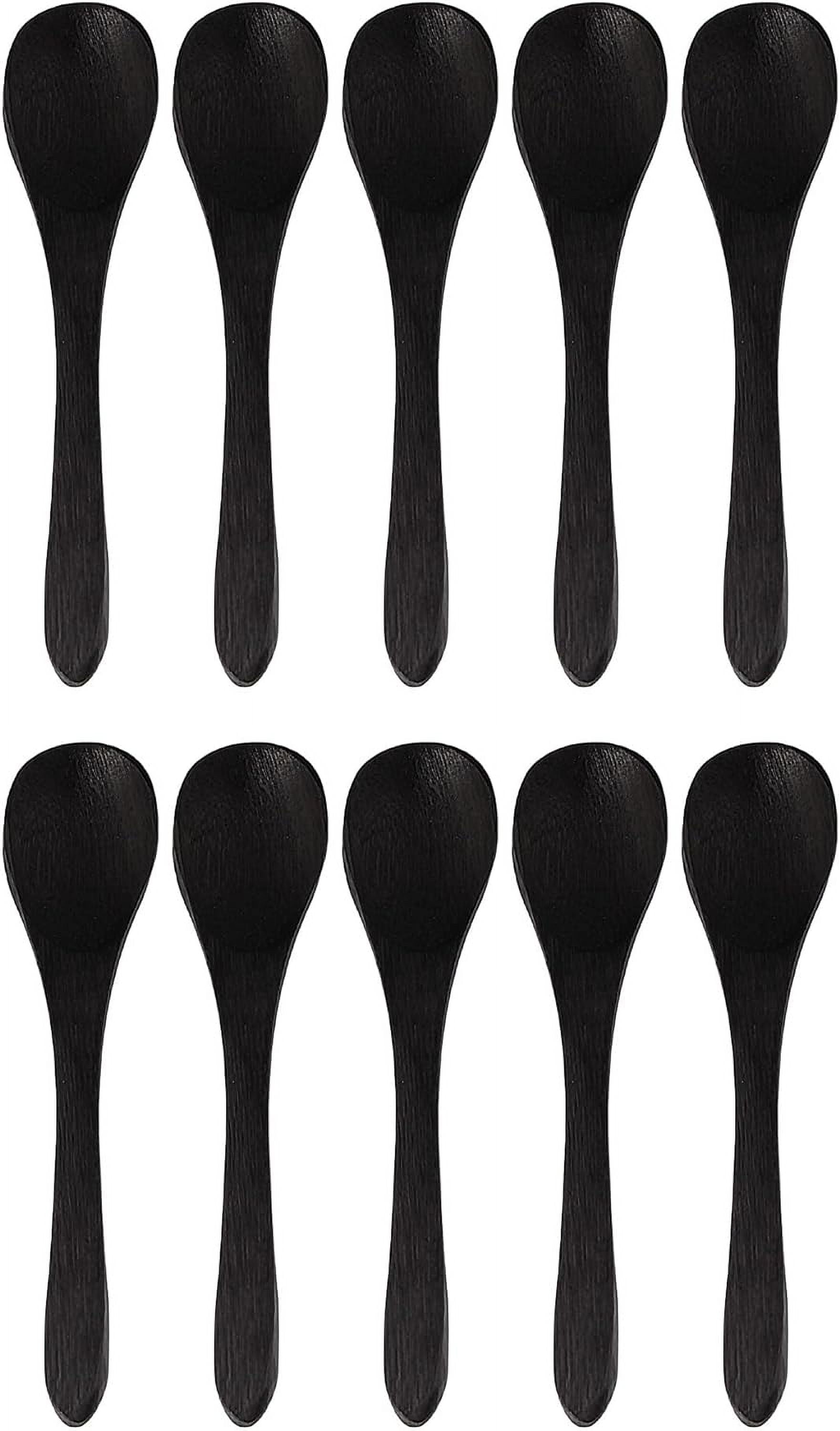 HYKE Bamboo Serving Spoons, Mini Salt Sugar Spoon, Tiny Wooden Spoons ...