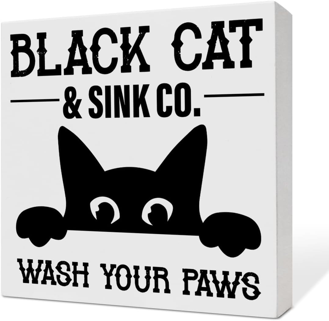 HYKE Bathroom Decor, Funny Bathroom Decorations for Home Guest Bathroom Restroom Washroom Shelf ...