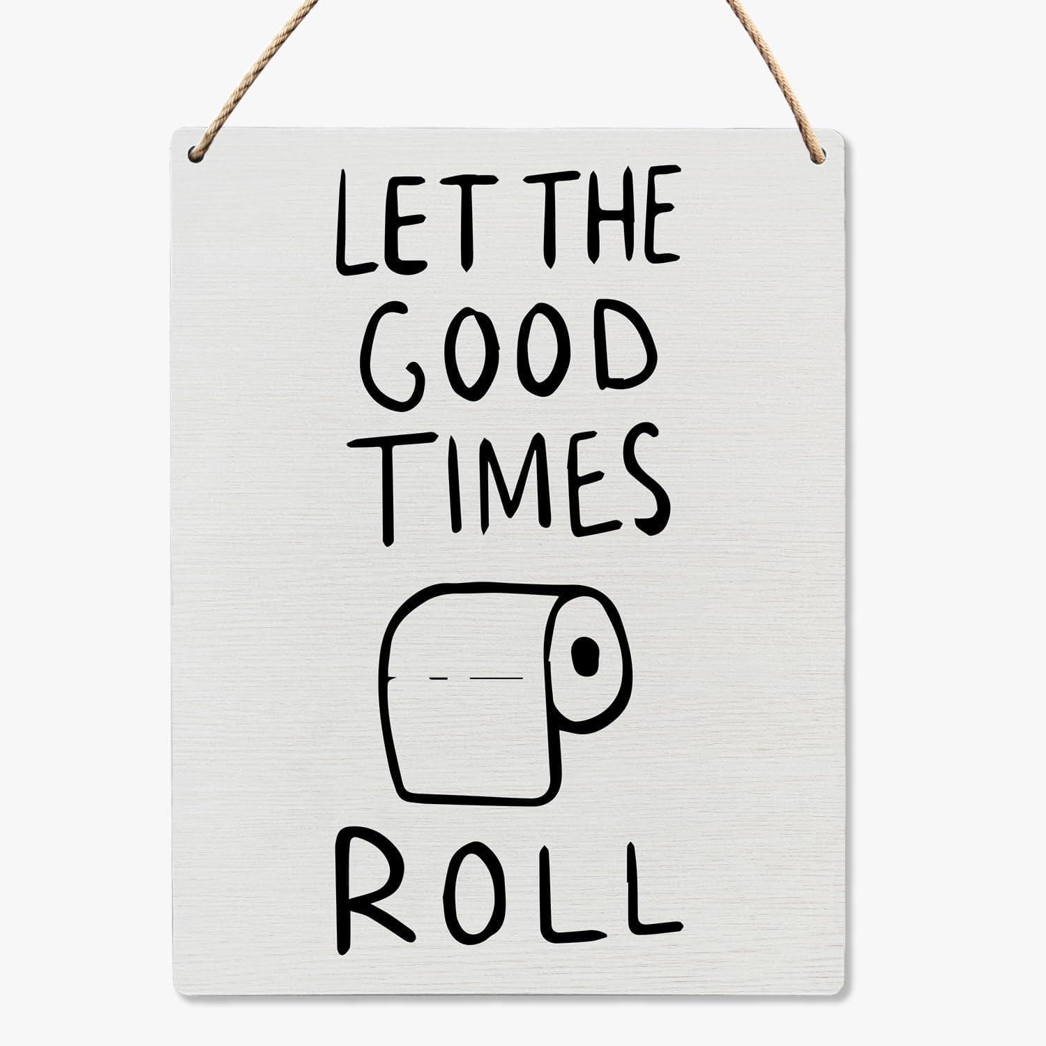 HYKE Bathroom Decor Wall Art, Let The Good Times Roll Funny Bathroom ...