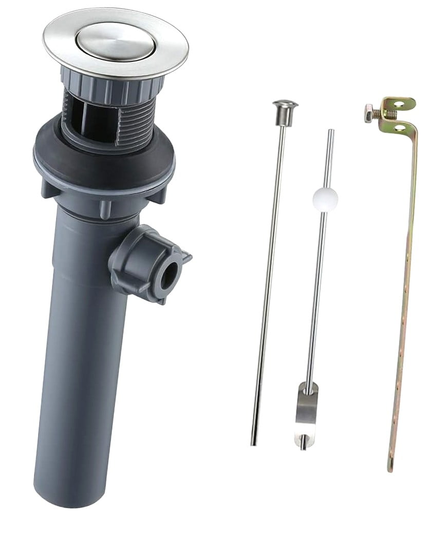 HYKE Bathroom Drain Stopper with Lift Rod for Bathroom Vanity Sink ...