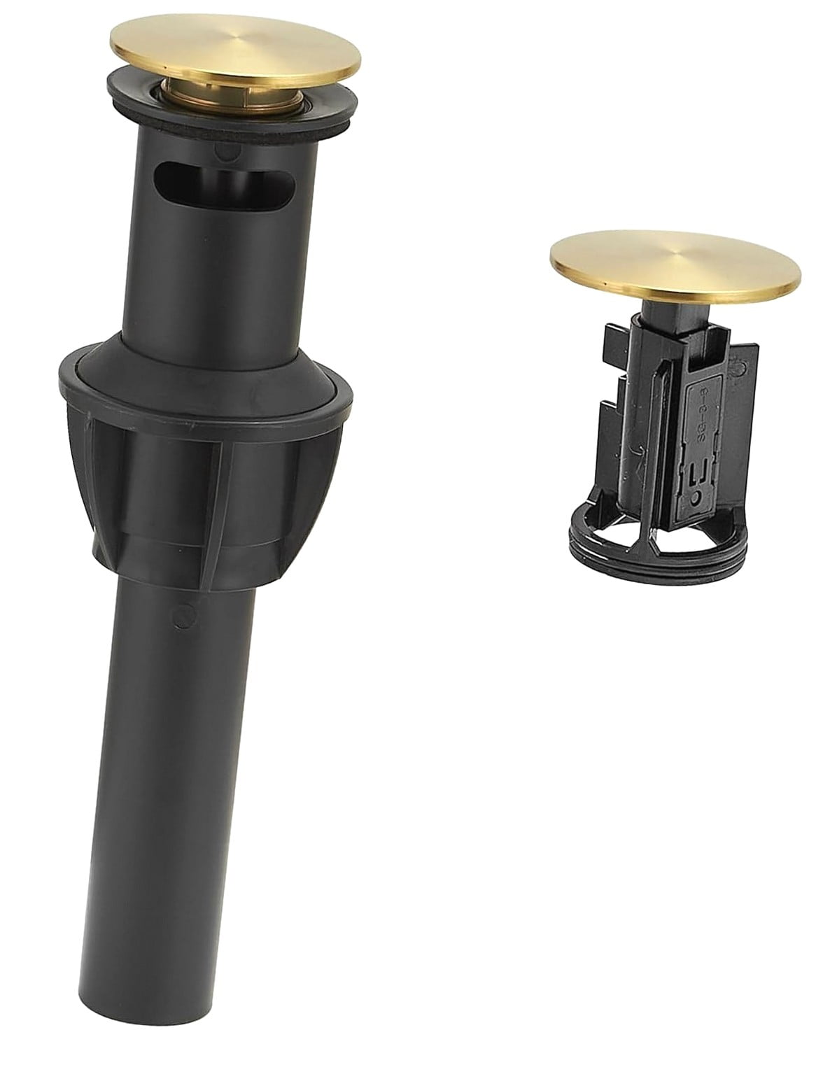 HYKE Bathroom Sink Drain with Overflow Vanity Drain Stopper Lavatory ...