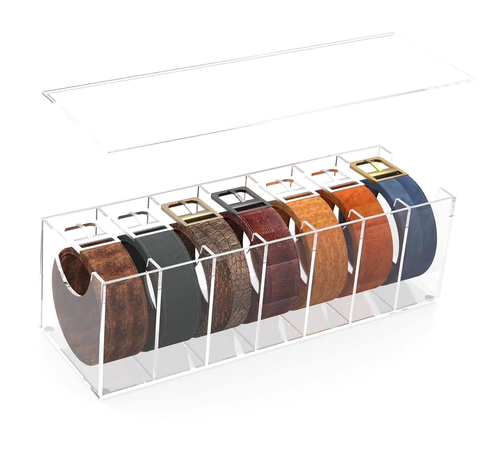 HYKE Belt Organizer for Closet Acrylic Belt Holder for Women and Men ...