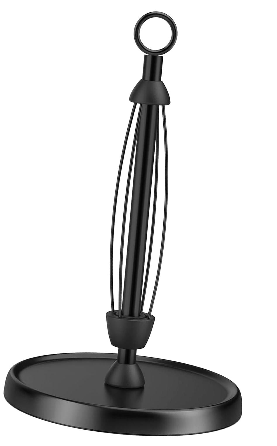 HYKE Black Countertop, One-Handed Tear, Stainless Steel, Weighted Base ...