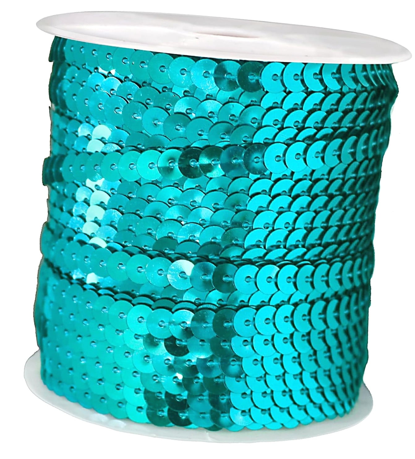 HYKE Blue 6mm Crafts Round Flat Sequin Strip Strings for Crafts, Fringe ...