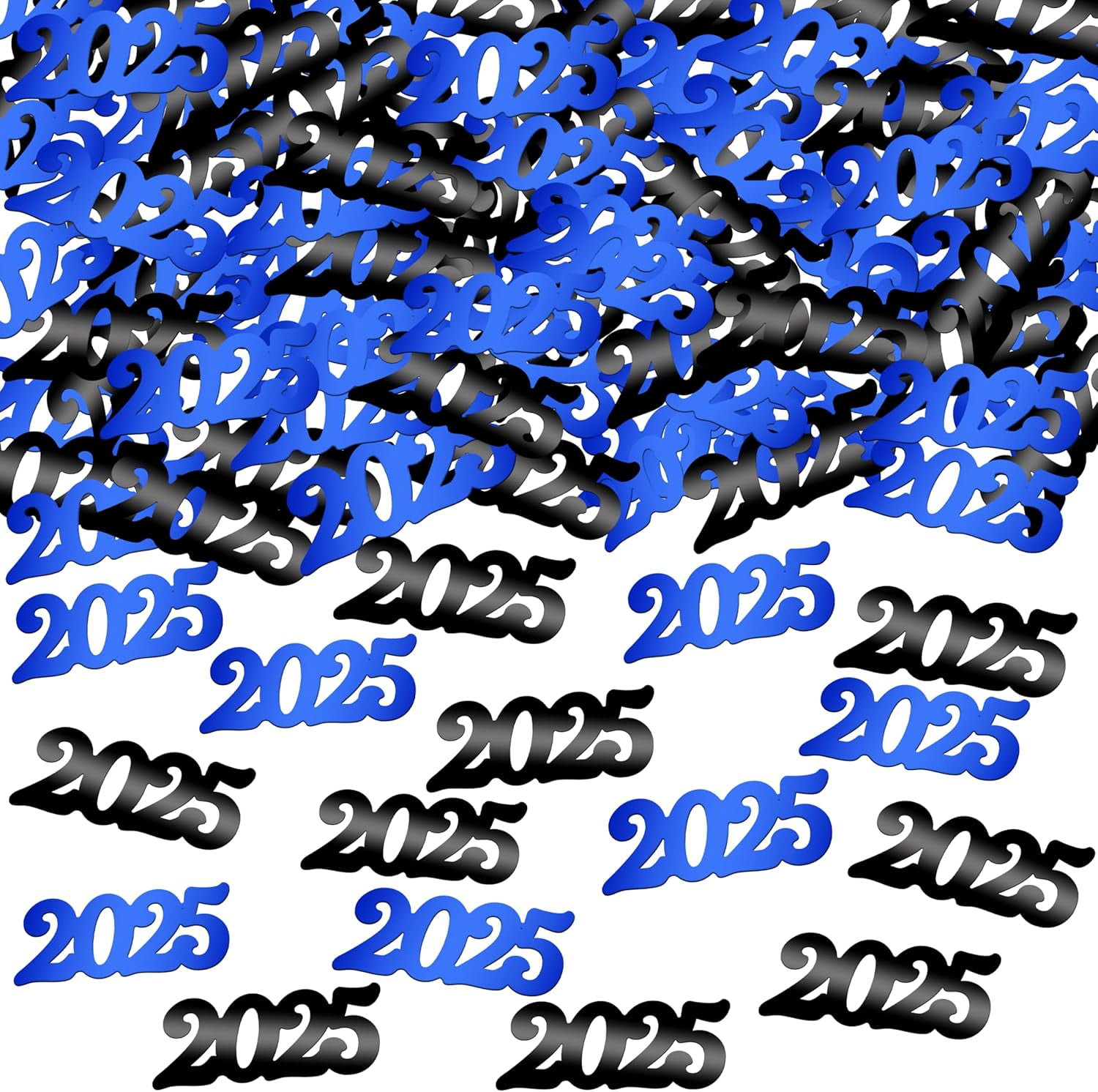 HYKE , Blue and Black 2025 Confetti - Pack of 500 | Graduation Confetti ...
