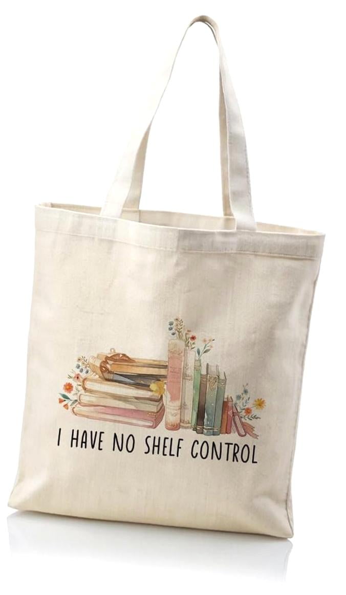 HYKE Book Lover Canvas Totes, Reader's Tote, Cloth Cotton Tote Bags ...