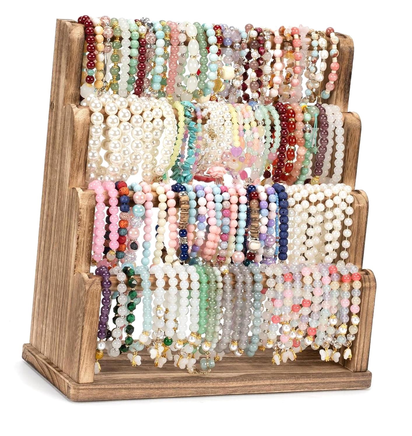 HYKE Bracelet Display Stand, 4-Tier Organizer for Bangles, Watches, and ...
