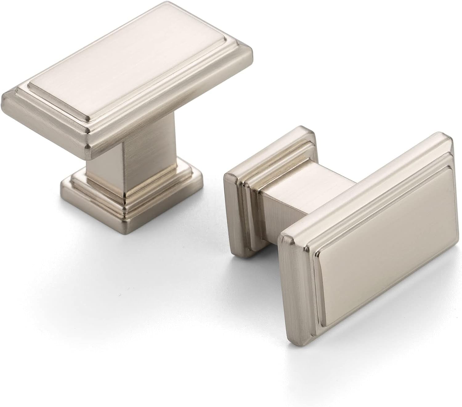 HYKE Brushed Nickel, Sted Kitchen Cabinet Knob ZK2206 | Pack of 10 ...