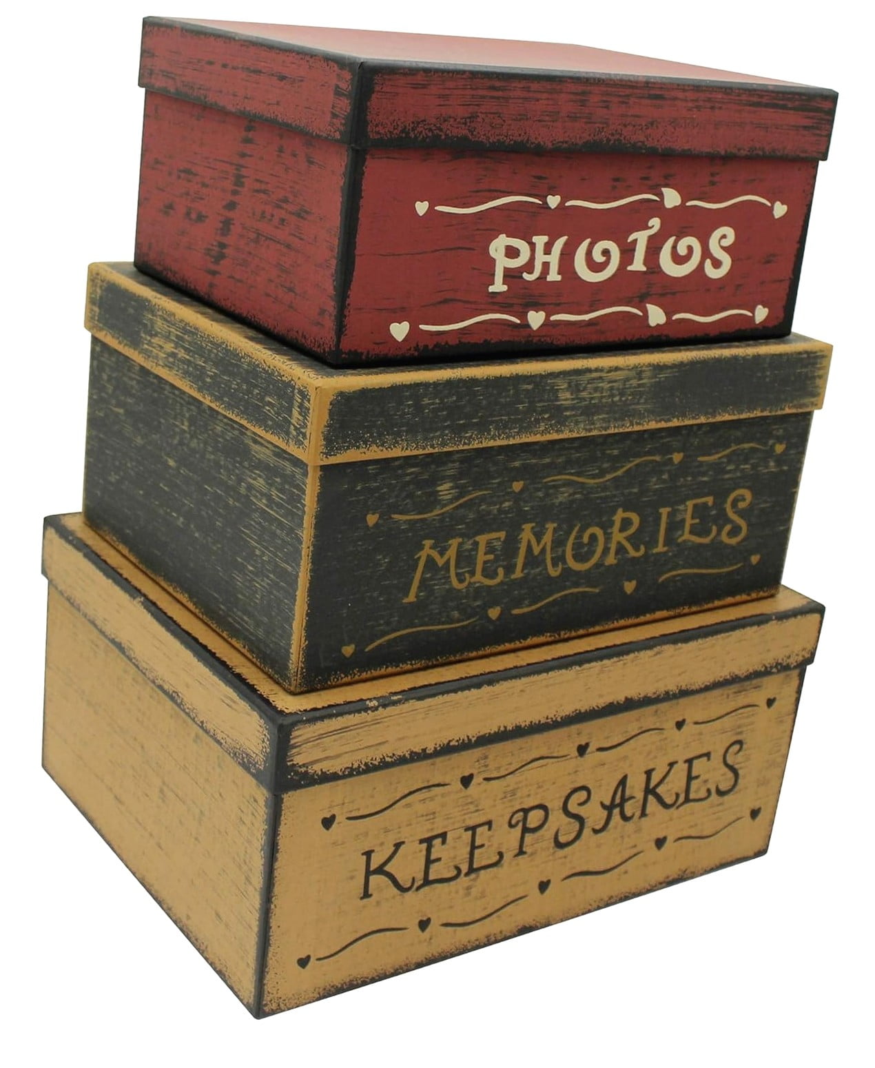 HYKE CVHOMEDECO. Primitive Rectangular Photos, Memories, Keepsakes ...