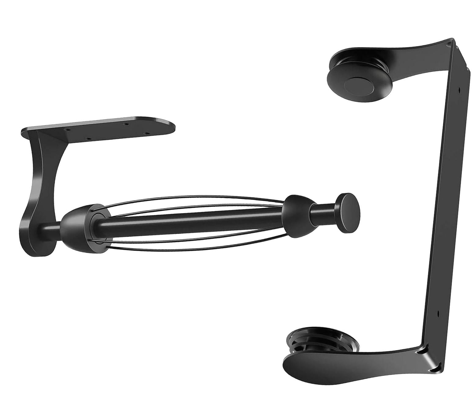 HYKE Under Cabinet, One-Handed Tear, Adhesive, Stainless Steel,Black ...