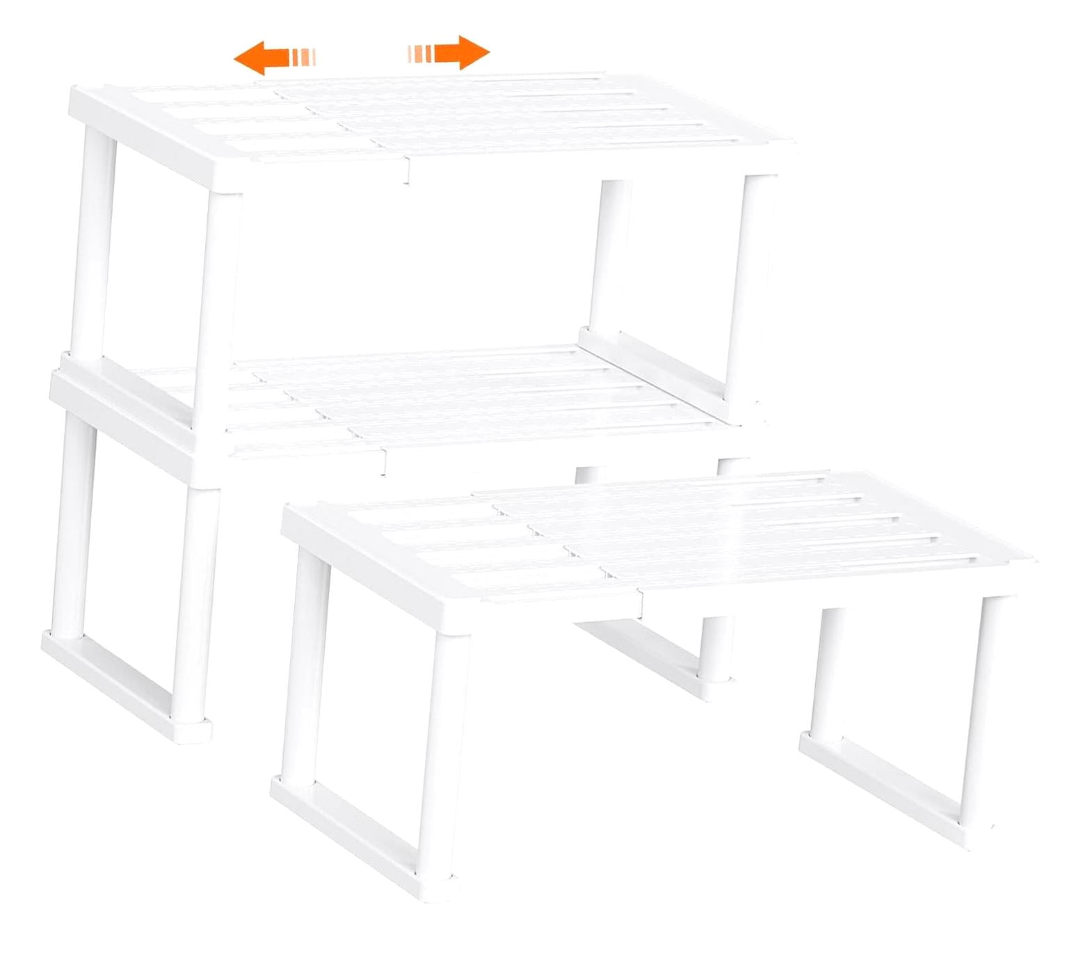 HYKE Cabinet Shelf Organizer, Expandable Countertop Kitchen Shelves ...
