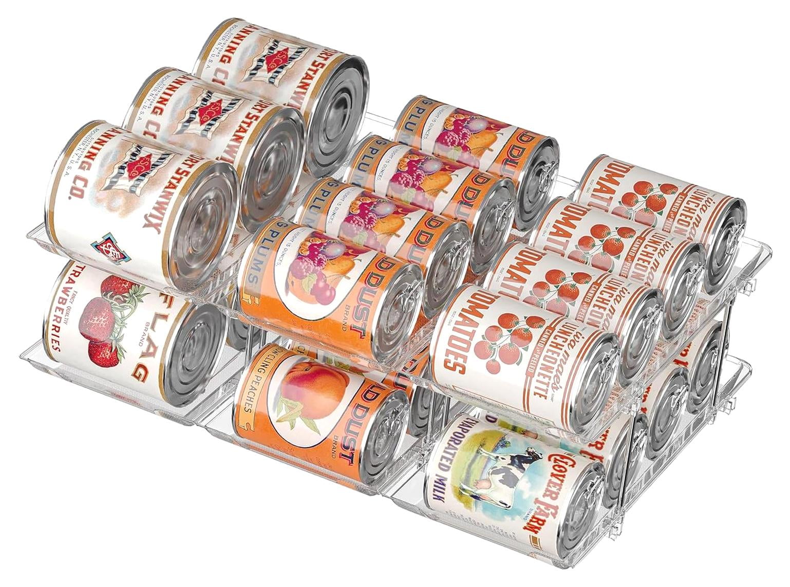 HYKE Can Organizer for Pantry Soda Can Organizer Automatic Rolling Food ...