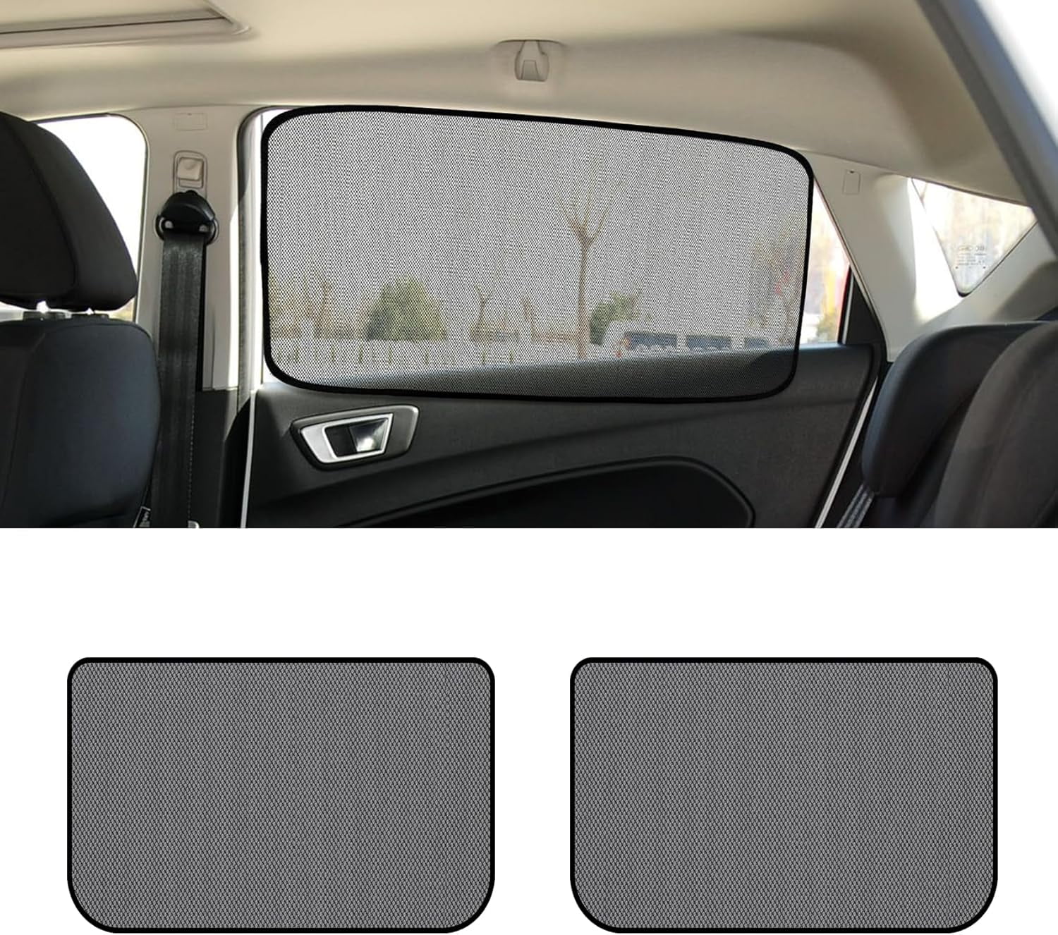 HYKE Car Side Window Sun Shades, Magnetic Blackout Car Curtains with UV ...