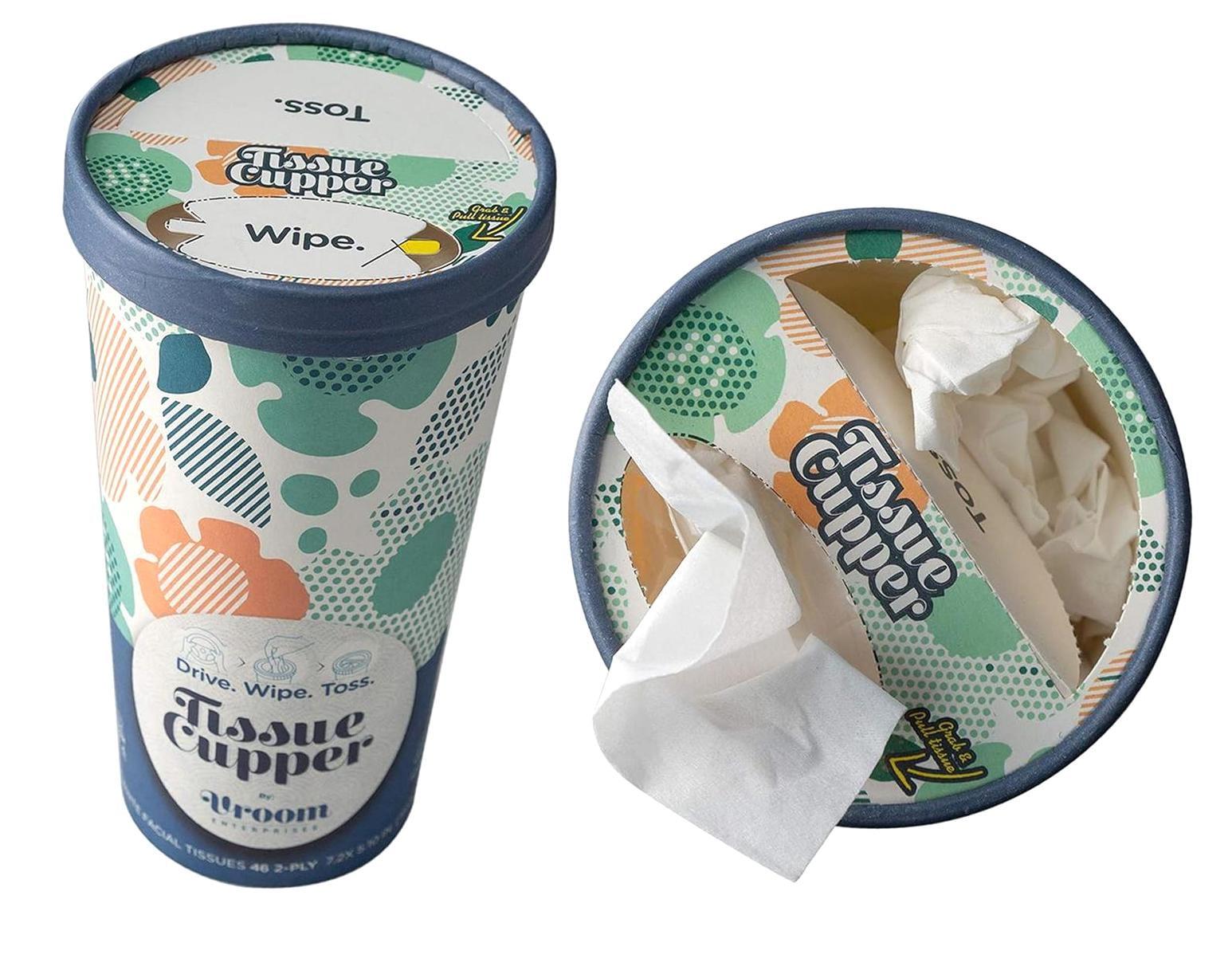 HYKE Car Tissue Holder with Soft and "Travel Size" Tissue Paper ...