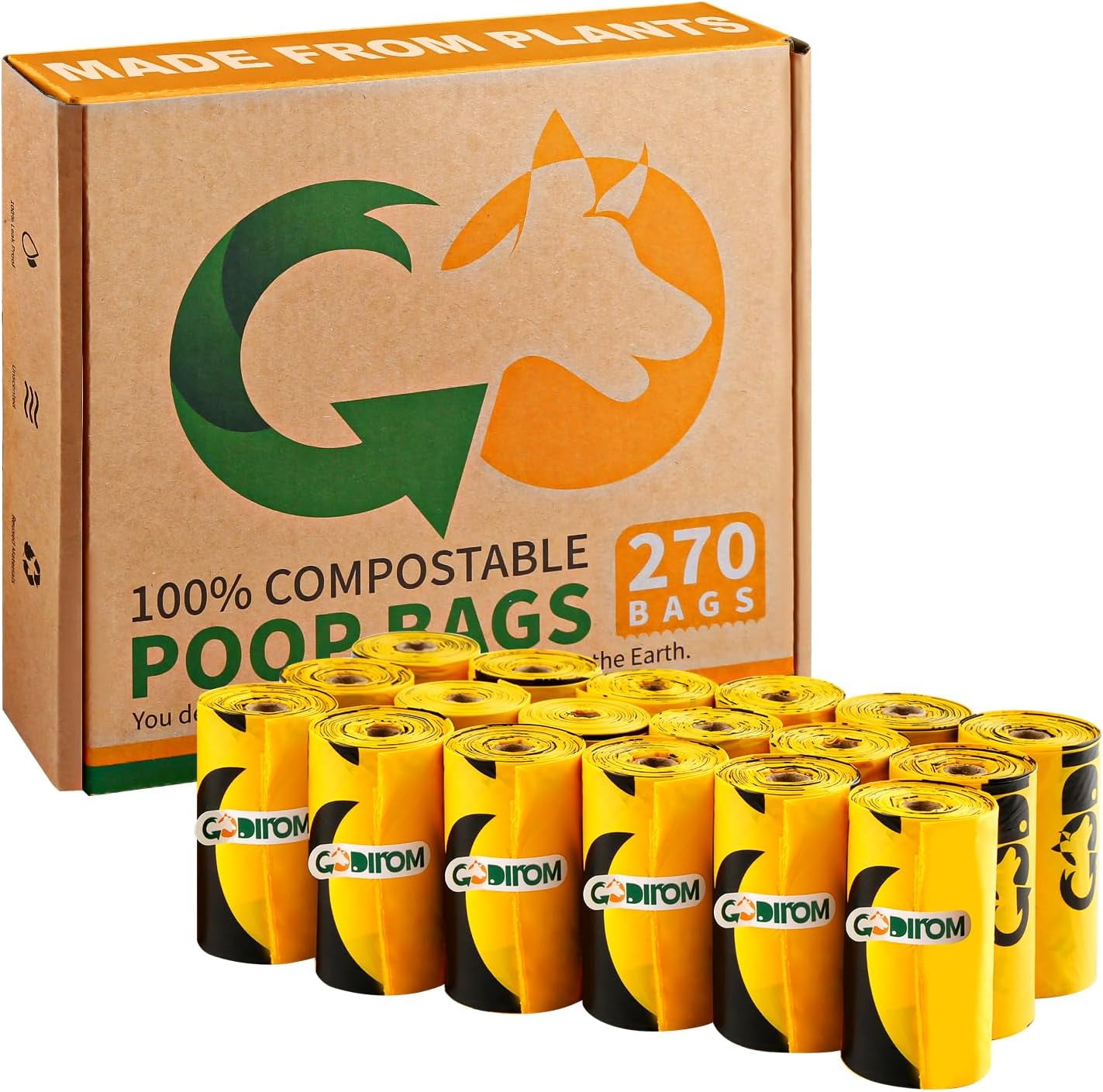 HYKE Certied Comble Dog Poop Bags, 270 Count Landll Friendly and Leakof ...