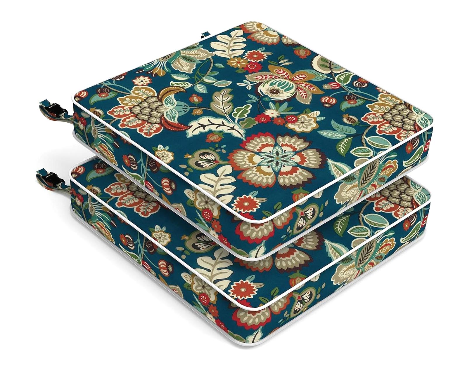 HYKE Chair Cushions 22"x22"x3", Water-Resistant Seat for Furniture ...