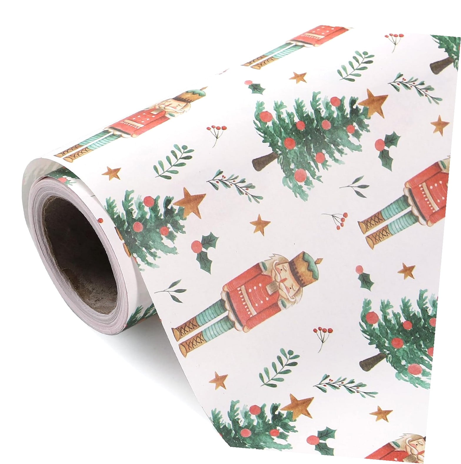 HYKE Christmas Paper Roll - 17 Inches 33 Feet - Sugar Plum Pattern with ...