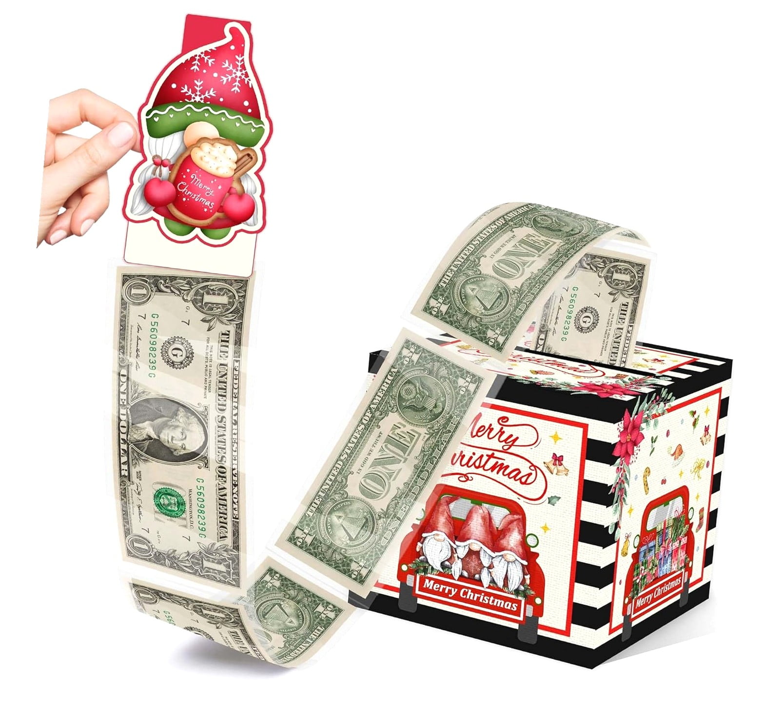 HYKE Christmas Party Pull Box with Merry Christmas Card and Bags ...