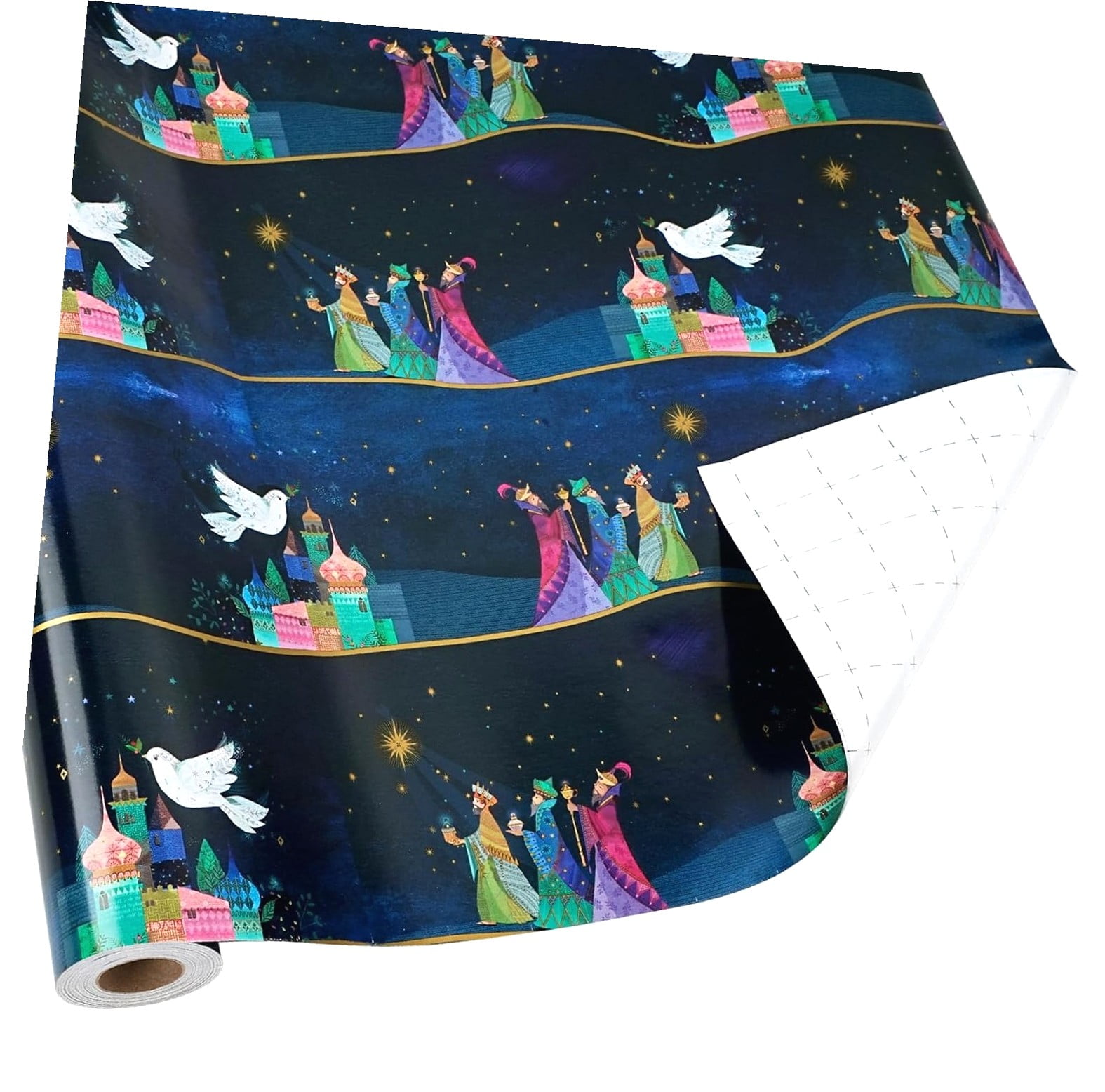 HYKE Christmas Roll with 30 Inch Width 40 Feet Length (100 square feet total) Kings Design ...