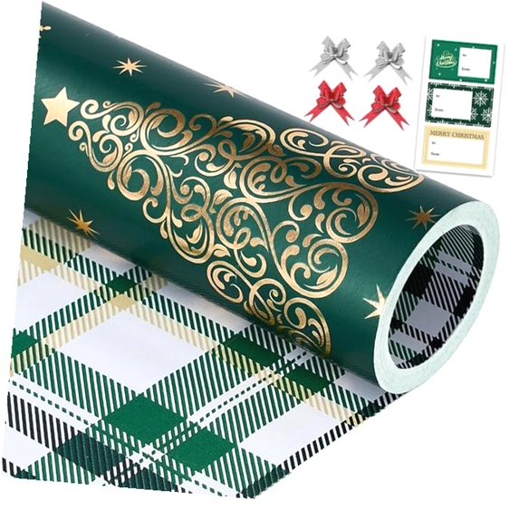 HYKE Christmas Rolls Reversible Tree Thick Aesthetic Wrap Girls Girly ...