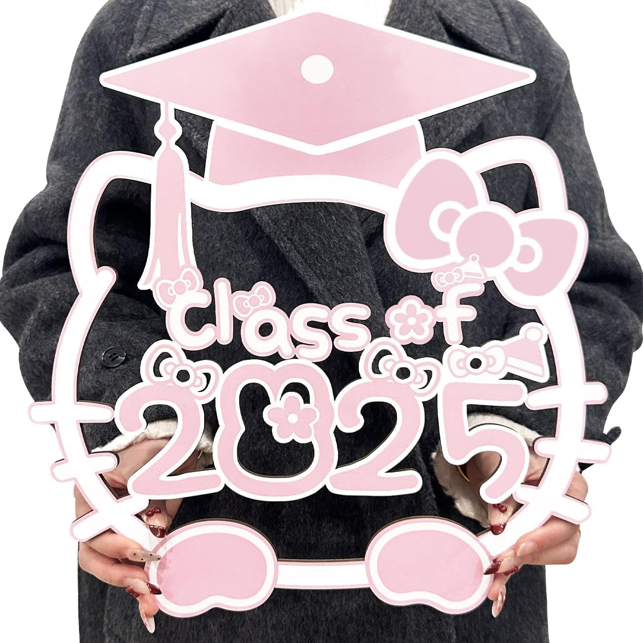 HYKE Class of 2025 Sign Pink Graduation Decorations 2025 Graduation P ...