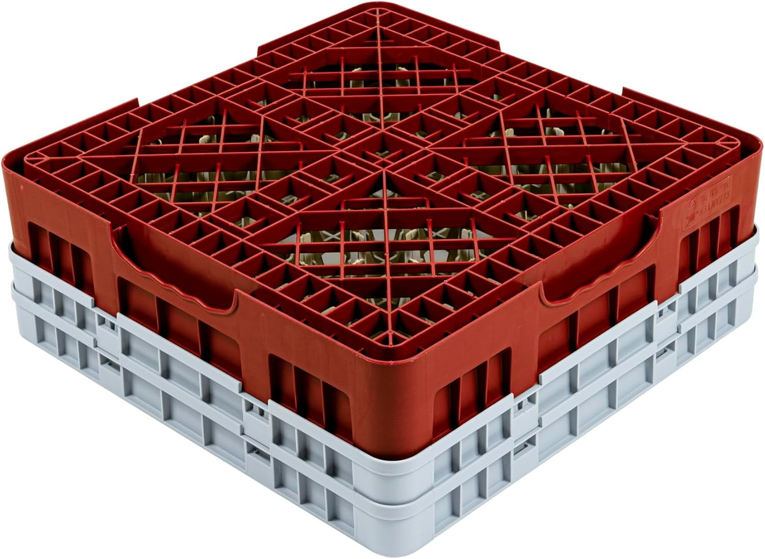 HYKE Clean T fessional 16 Compartment Glass Rack,1 Heavy Duty Durable ...