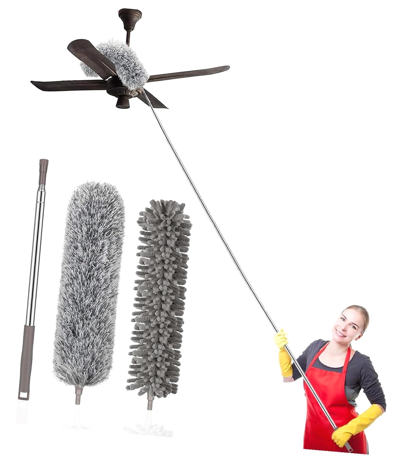 HYKE Cleaning Dusters, 100-inch Extended Duster Featuring Bendable ...