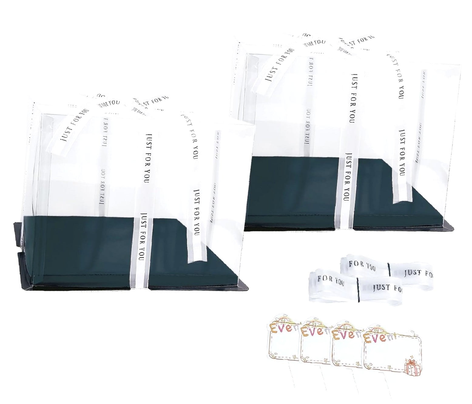HYKE Clear Cake Box, 2 Pcs Cake Box with , 10'' Packaging Boxes with ...