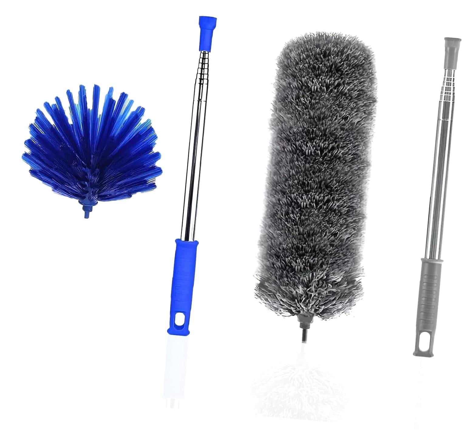 HYKE Cobweb Duster with Extension Pole, Spider Web & Ceiling Duster Kit ...