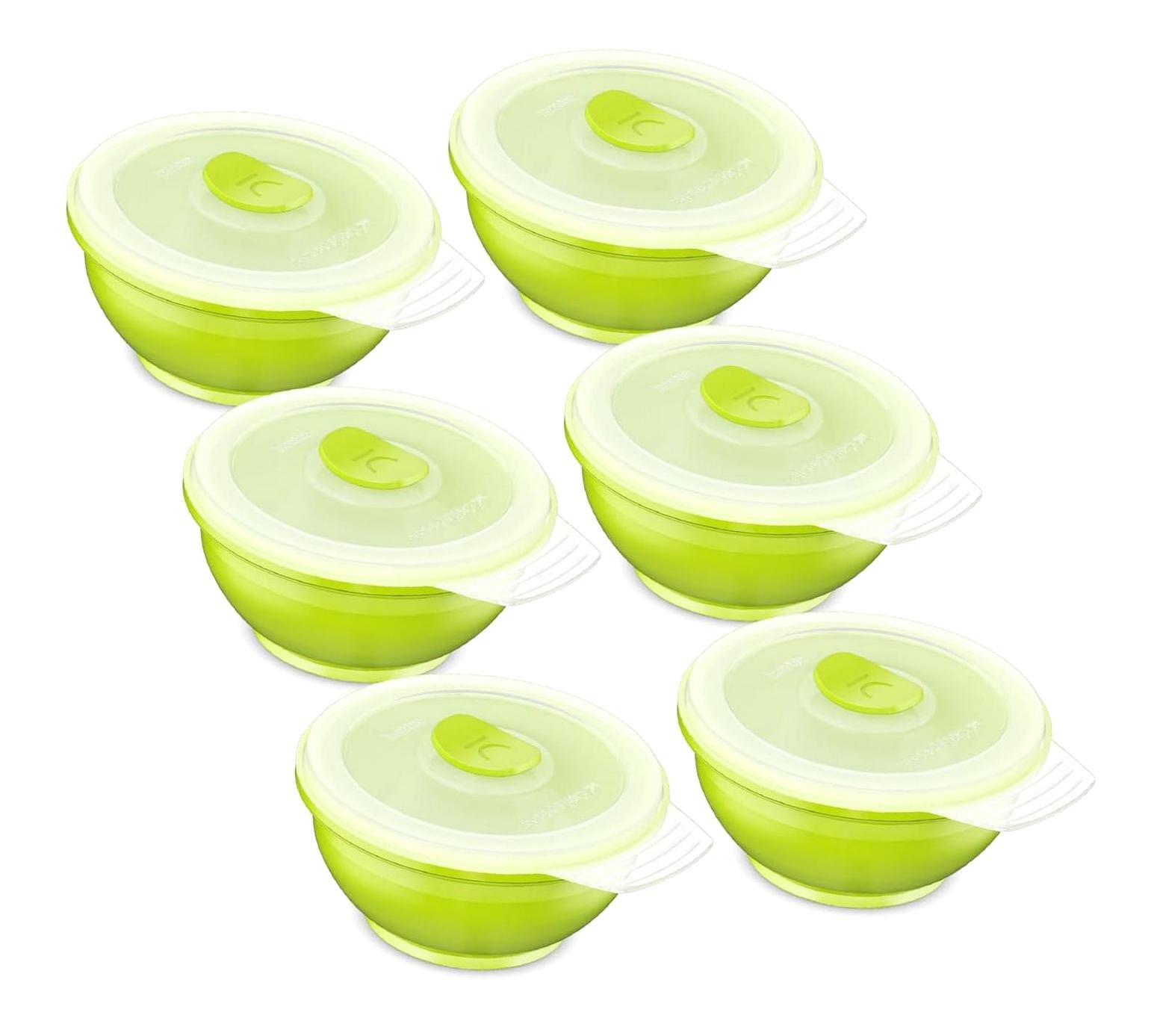 HYKE Collapsible Food Storage Containers - Silicone Container Bin Sets ...