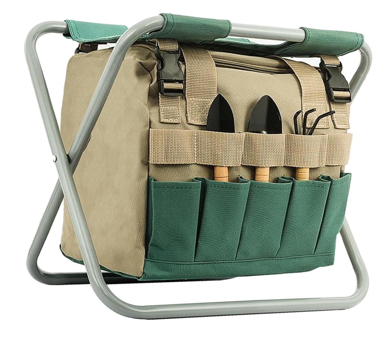 HYKE Collapsible Garden Seat with Removable Storage Pouch, Multi-use ...