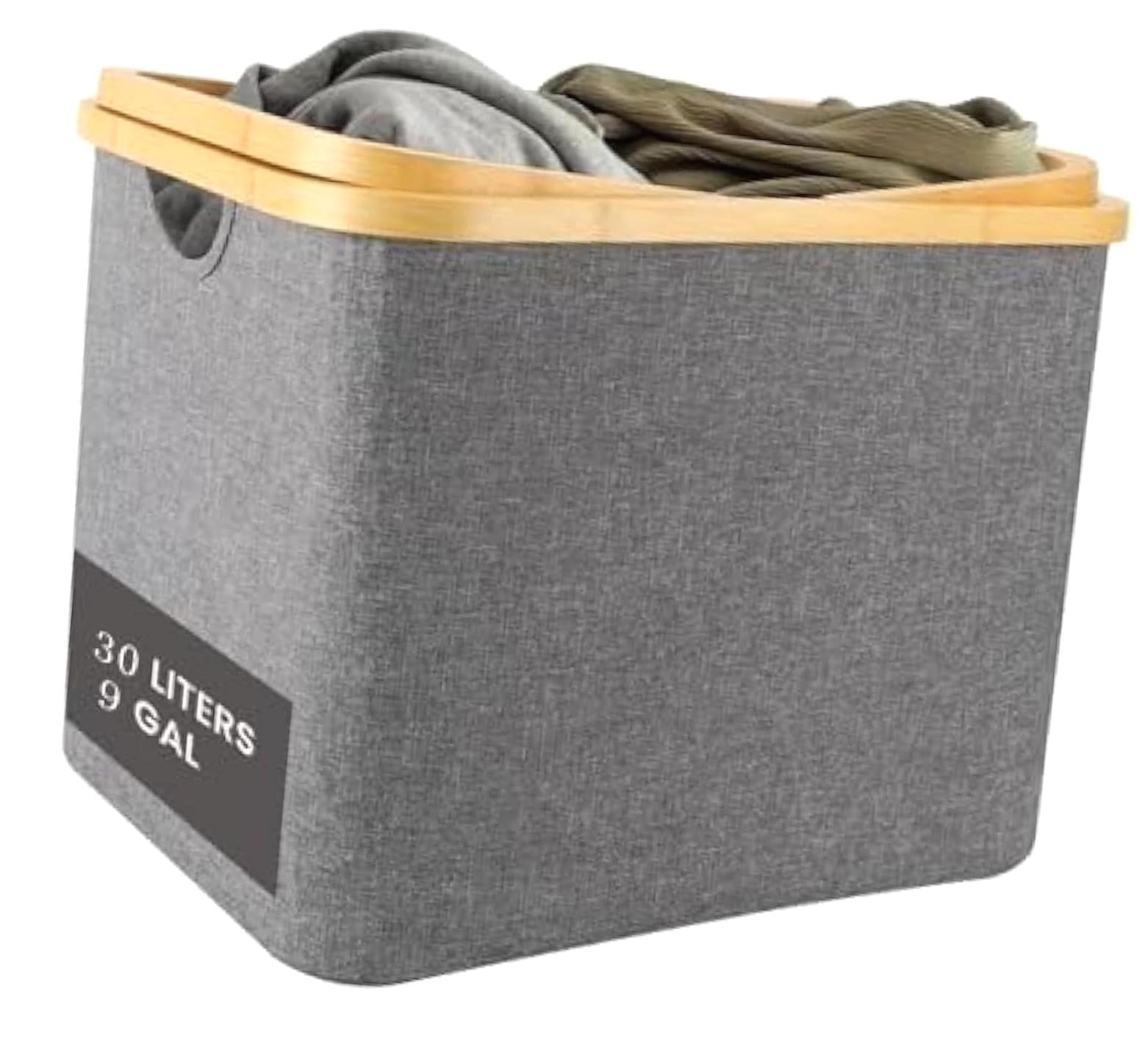 HYKE Collapsible Laundry Basket Hamper, Frame and Handle, for Laundry ...