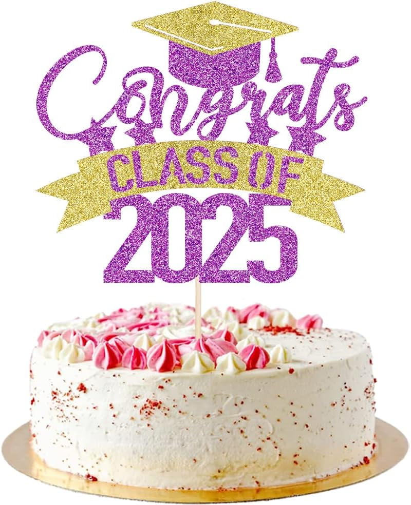 HYKE Congrats Class Of 2025 Graduation Cake Tor,Congrats Grad Cake ...