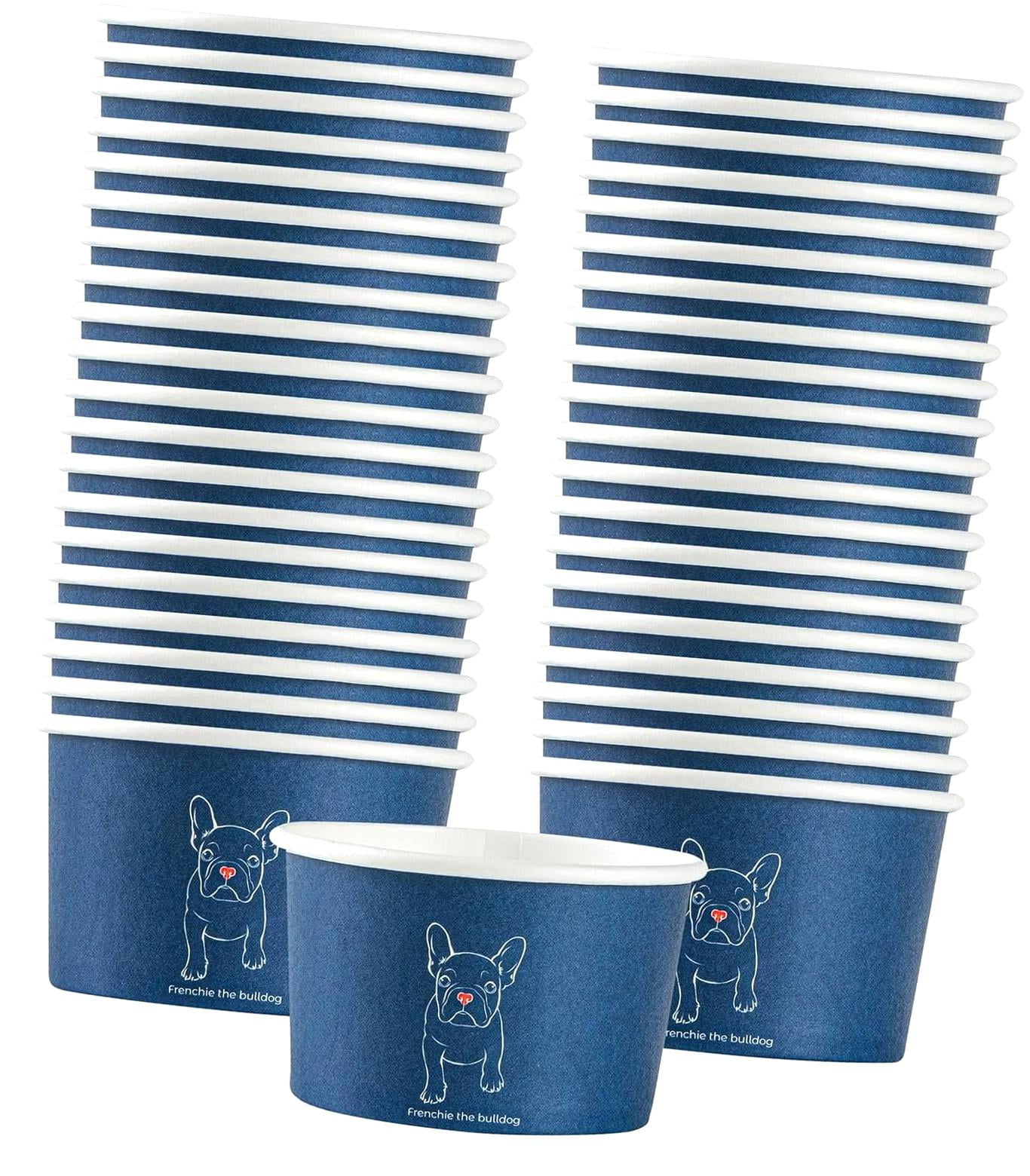 HYKE Coppetta 5 Ounce Dessert Cups, 50 Ice Cups - Lids Available ...