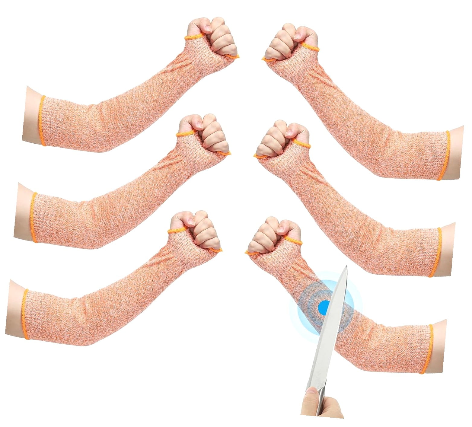 HYKE Cut Resistant Sleeve, Arm Protectors with Thumb Hole Forearm ...
