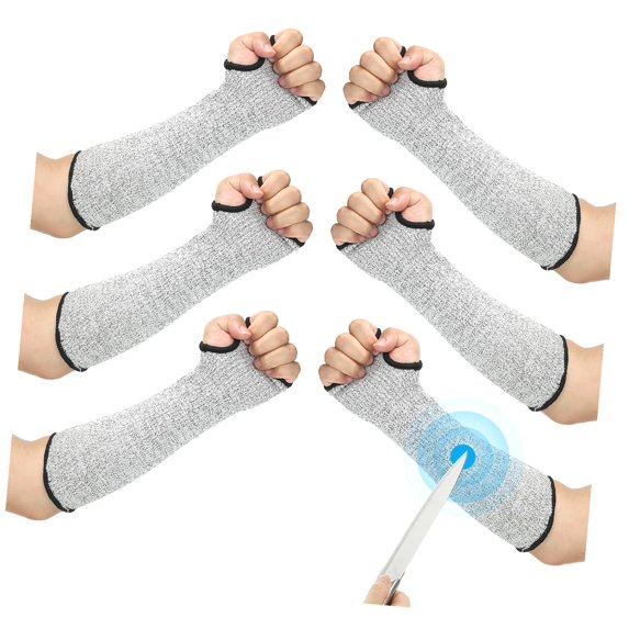 HYKE Cut Resistant Sleeve, Arm Protectors with Thumb Hole Forearm ...