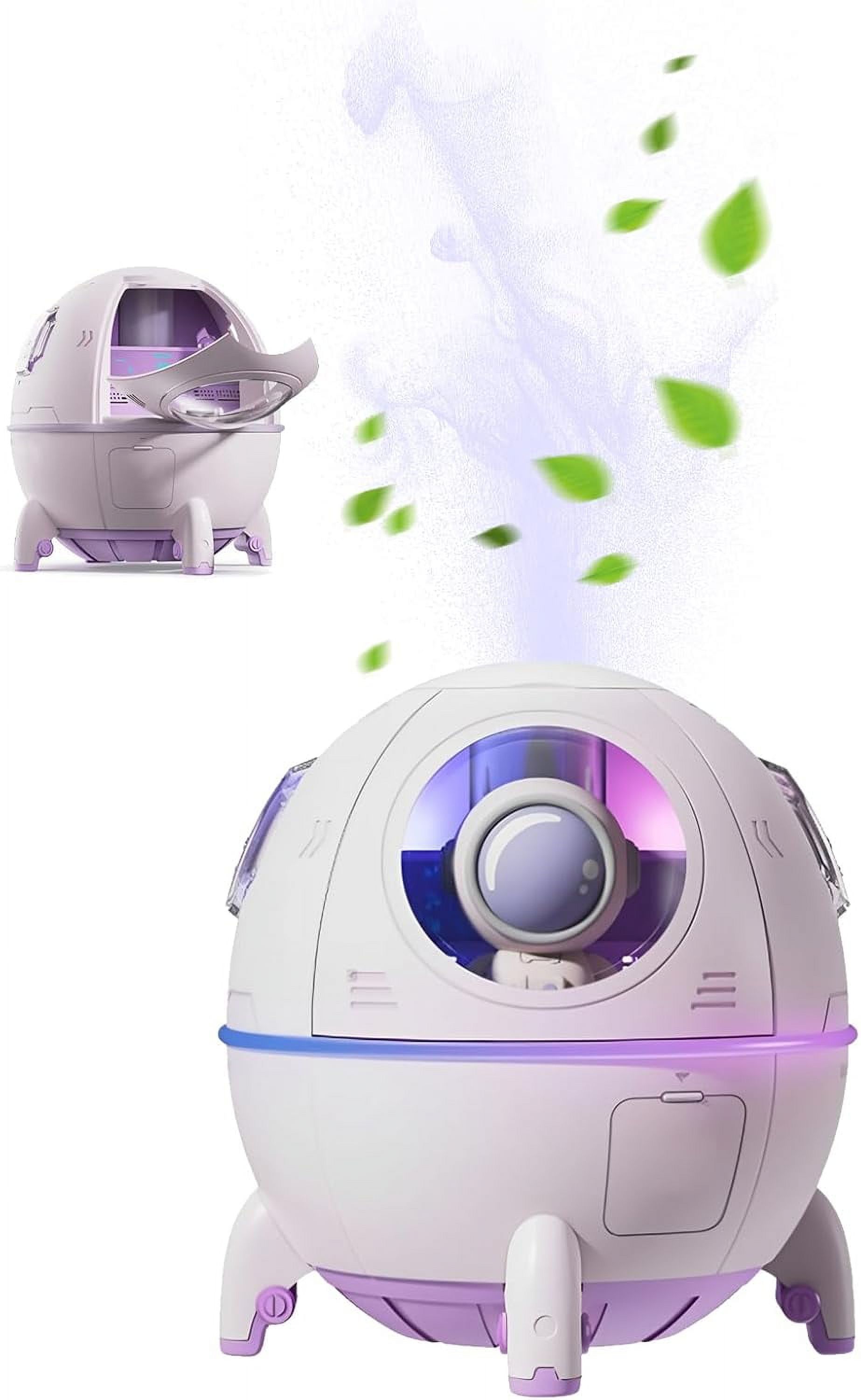 HYKE Cute Humidier, Mini Space Capsule Humidier, Portable Air Humidier ...