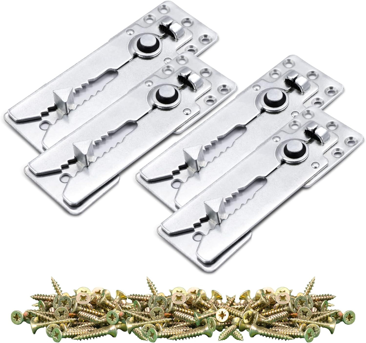 HYKE DEEEAM 4 Pack Sectional Couch Connectors Metal Couch Clips Sofa ...