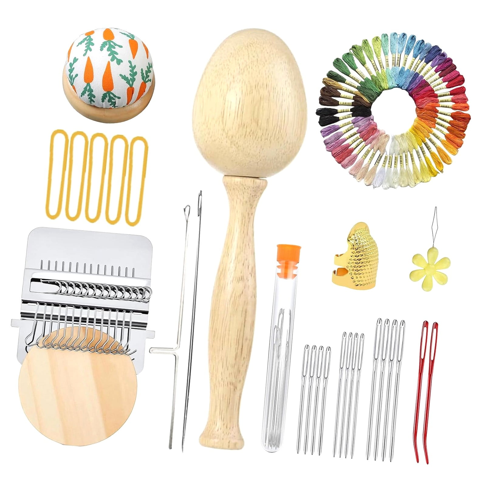 HYKE Darning Set, Darning Loom, Darning Weaving Set with Small Weaving ...