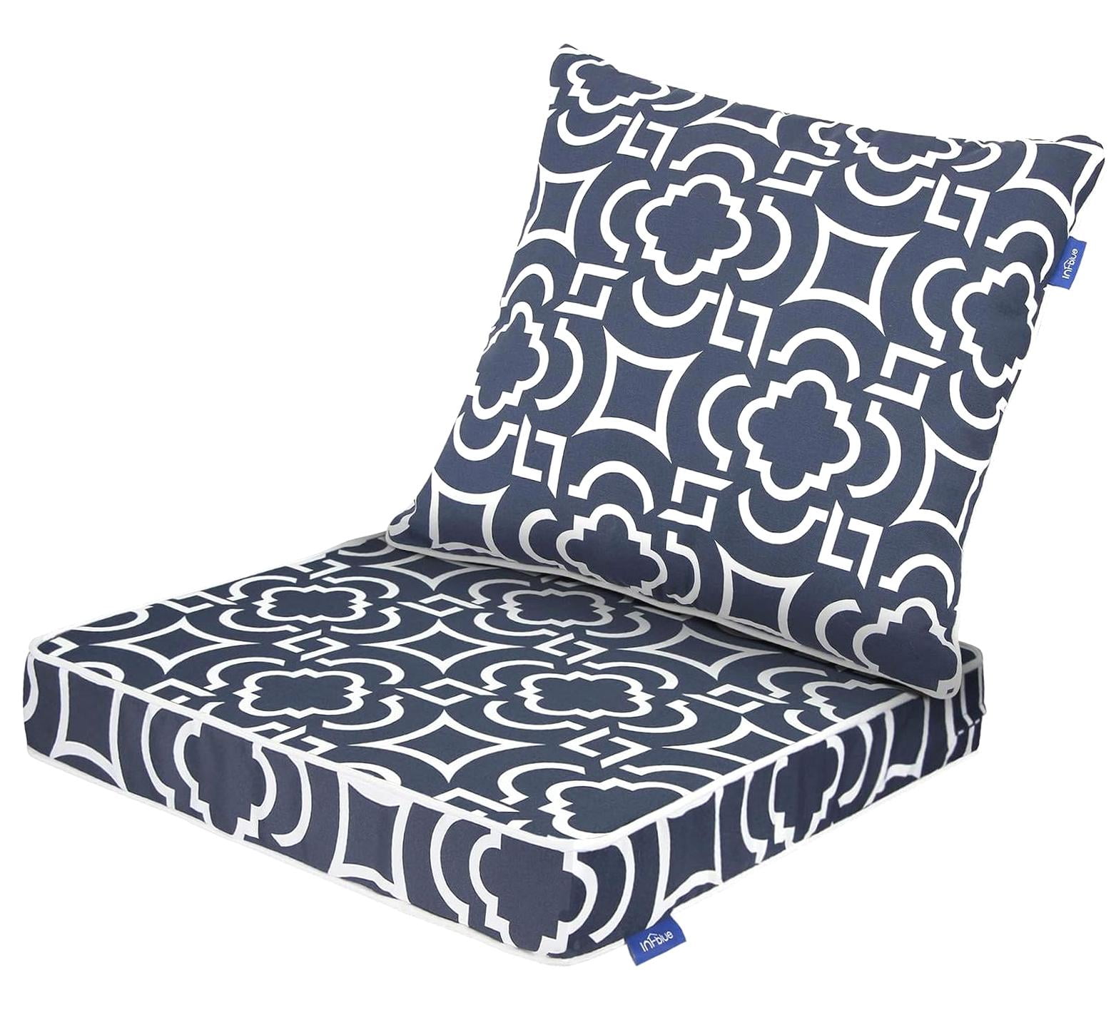 HYKE Deep Seating Chair Seat and Back Set, 22'' x 24'' Deep Seat ...