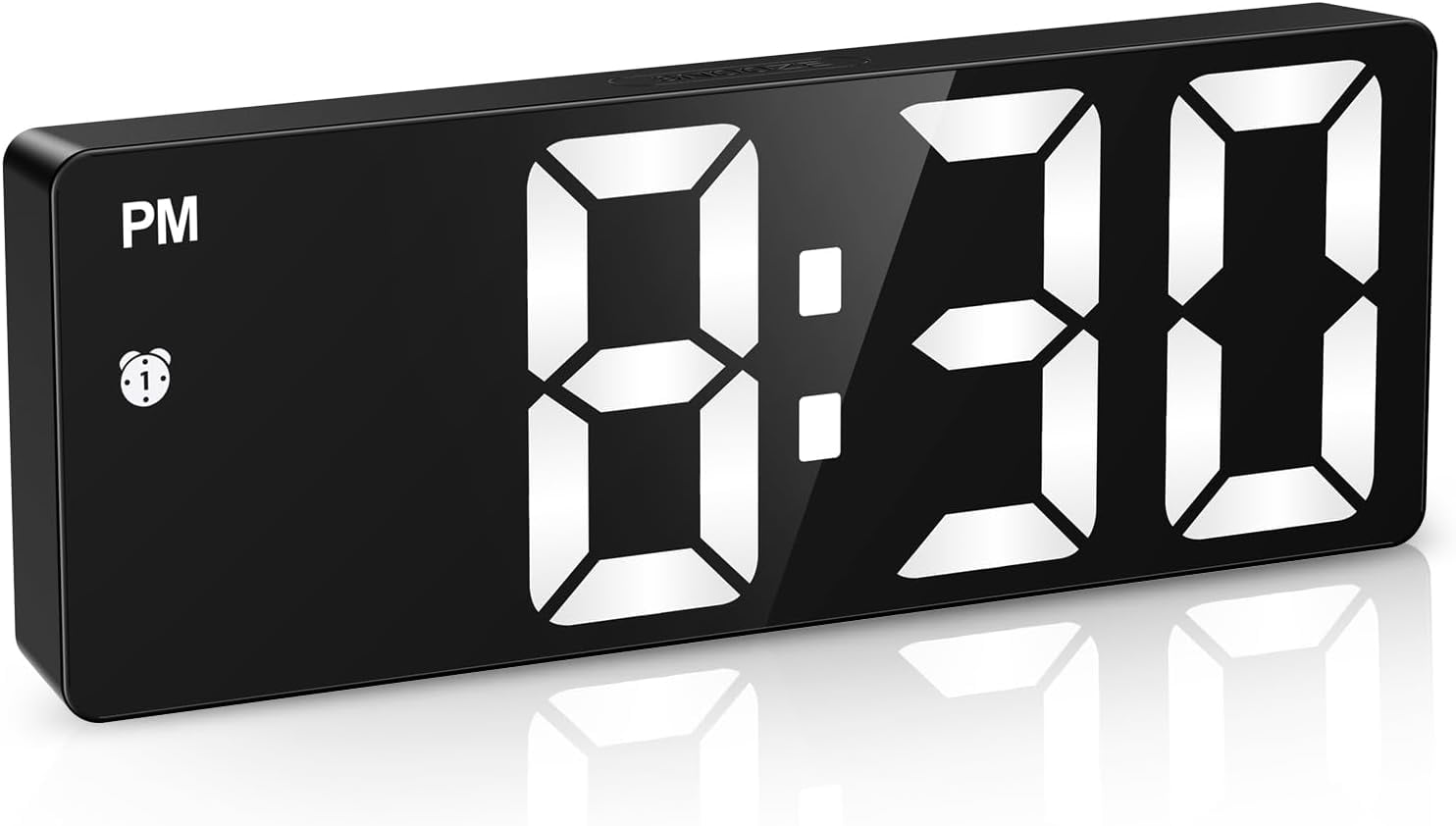 HYKE Digital Clock, Alarm Clocks with 6.5' Large Display, Touch e, LED ...