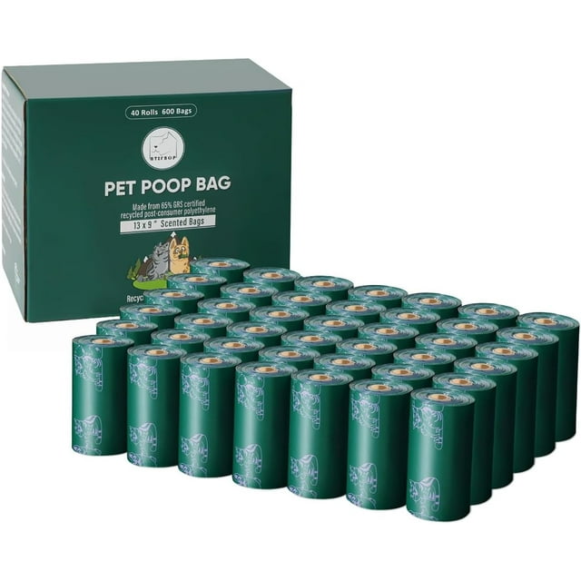 HYKE Dog Poop Bags Rolls, Extra Thick and Leak-of Recycled Poop Bag for ...