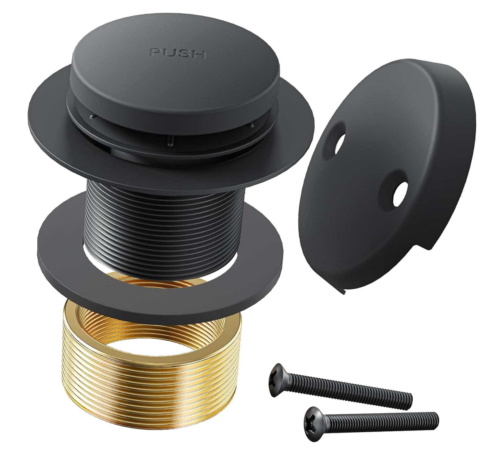 HYKE Drain Stopper Toe Taps Bathroom Sink Decoration Set, with Two ...