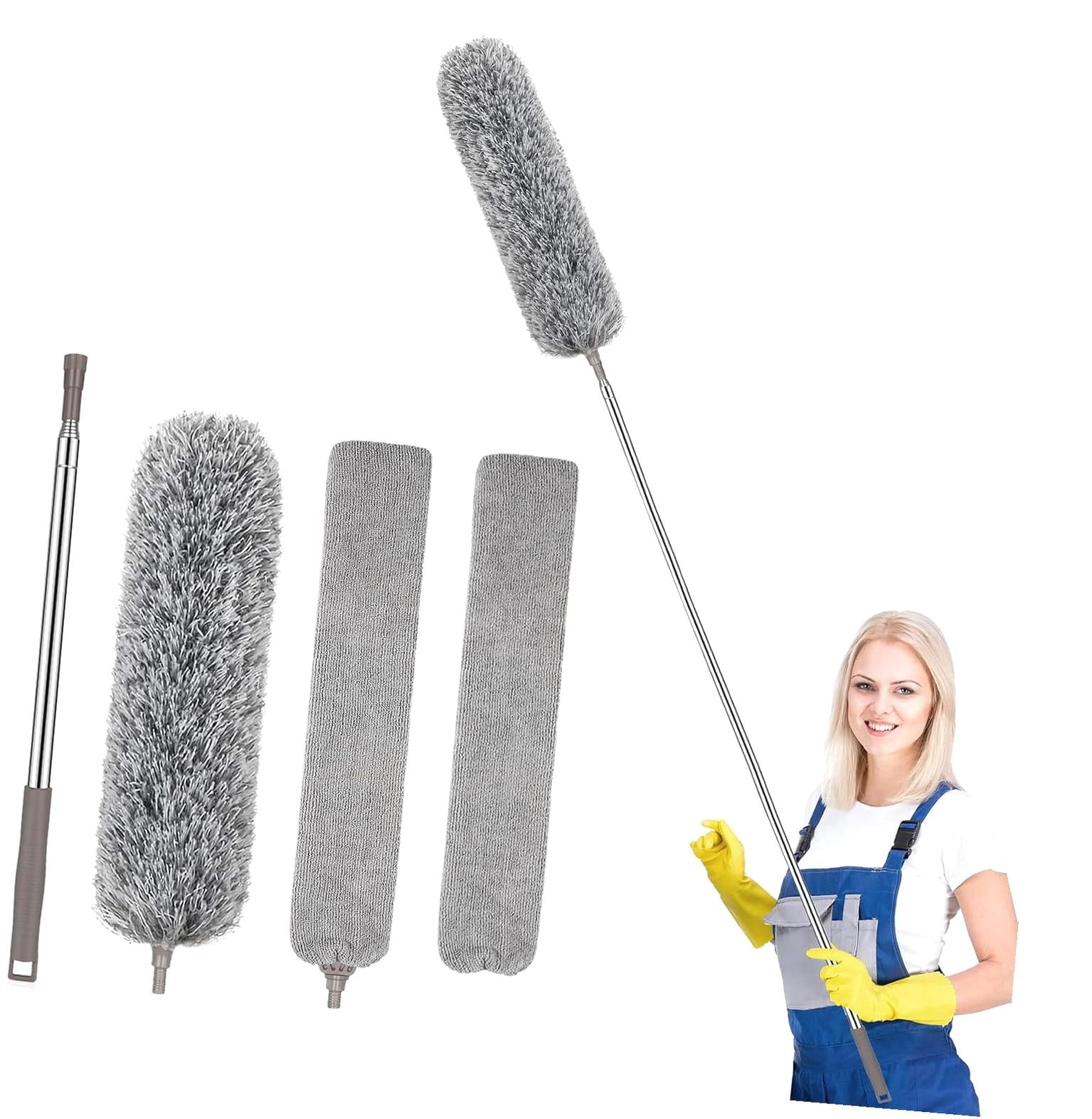 HYKE Dusters for Cleaning, 100-inch Extra-Long Floor Duster with ...