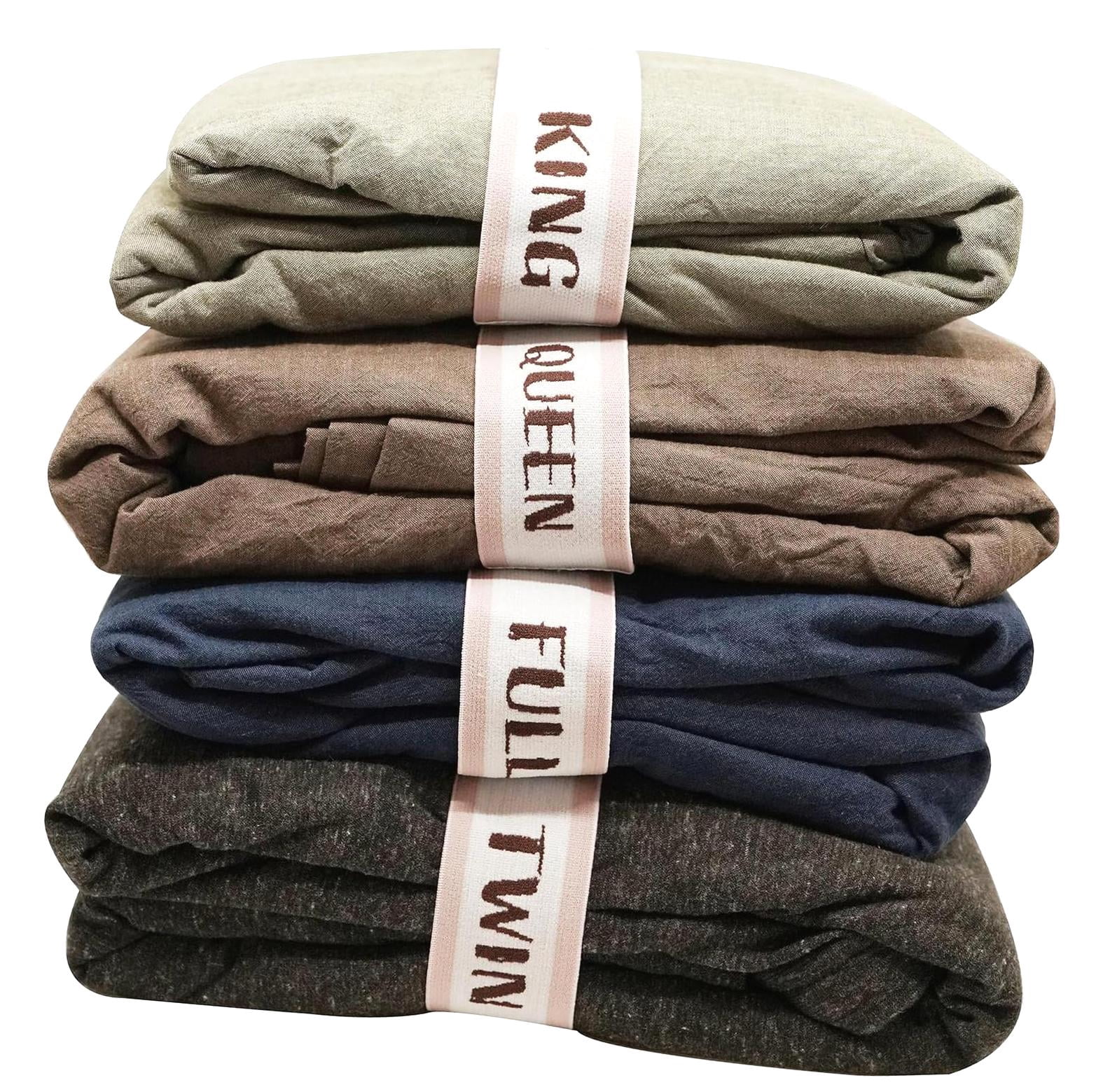 HYKE EECOHomes Bed Sheet Organizer and Storage Size Label Bands | Bed ...