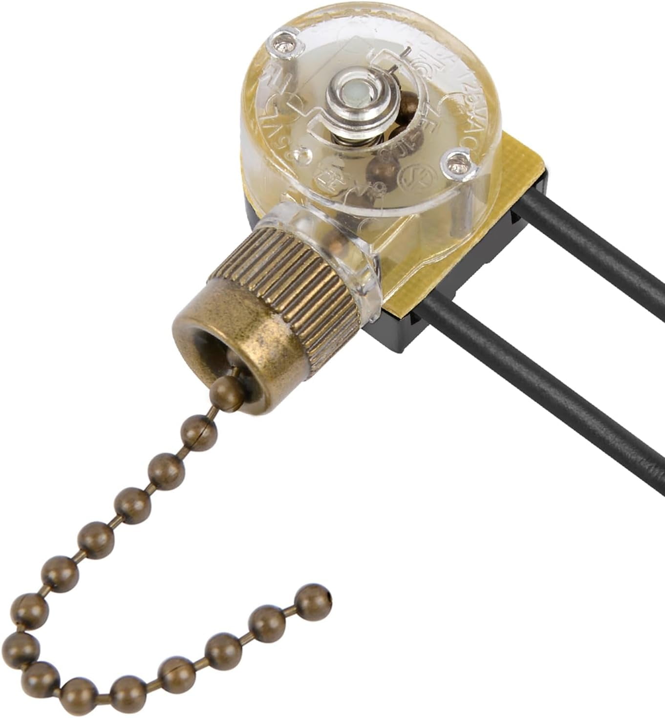 HYKE Ear ZE-109 On-Off Ceiling Fan Switch, Pull Chain Cord Switch ...