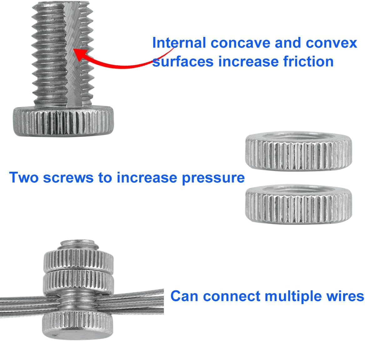 HYKE Electrical Fence Split Bolt Connector Set, 10-Piece Wire Joint ...